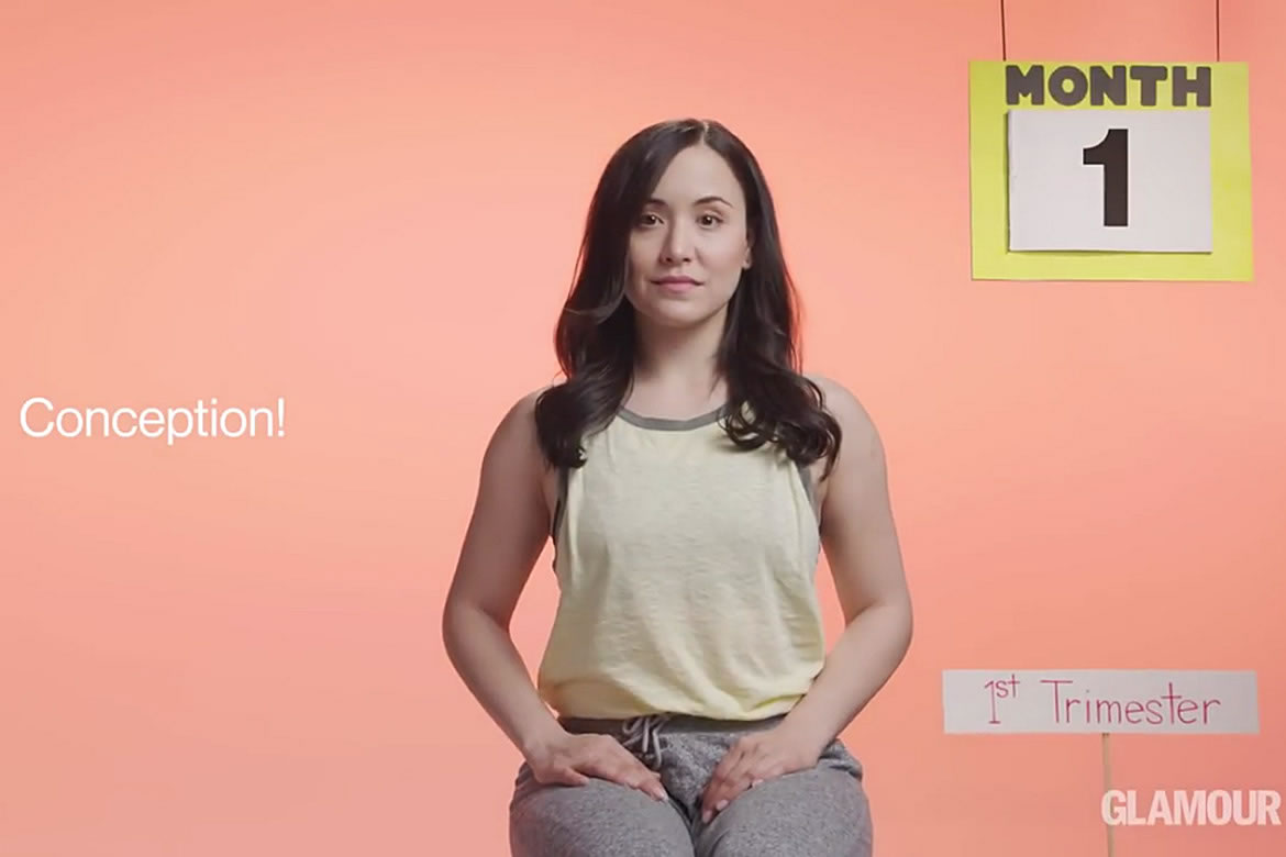 This Is Your Pregnancy In Two Minutes Glamour Video The Natural
