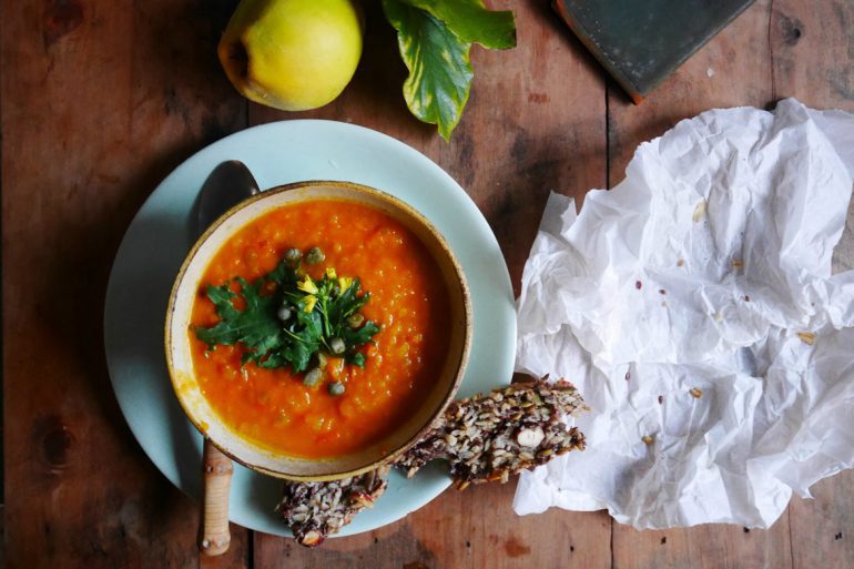 Smashed Pumpkin Soup and Seed Bread - The Natural Parent Magazine